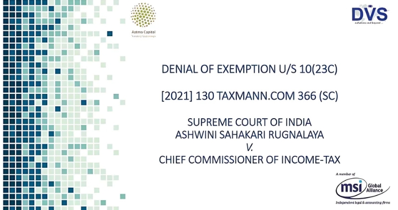Denial OF Exemption U/S 10(23C)